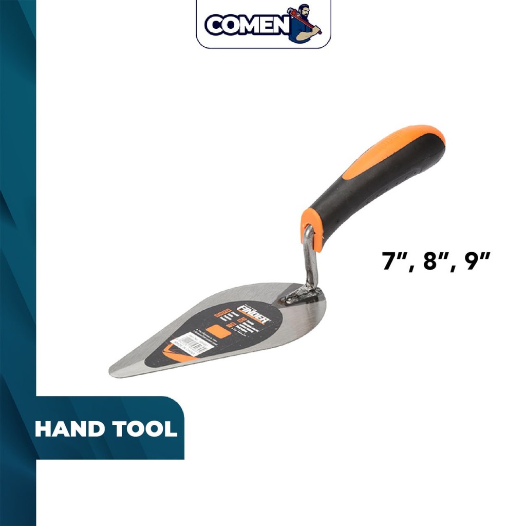 COMEN Bricklaying Trowel (Pear Curve) Cement Trowel Plaster Cement ...