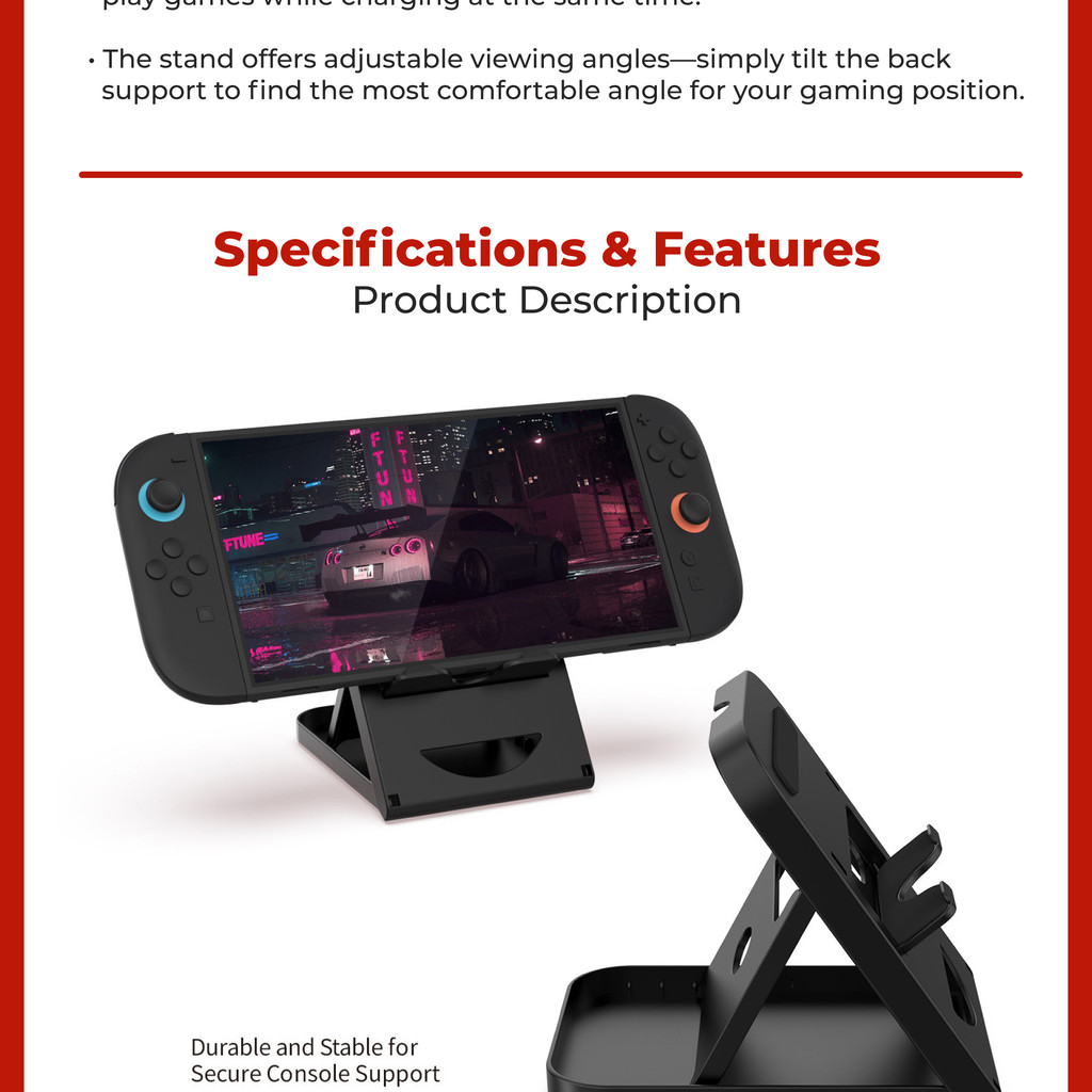 DOBE Switch Folding Stand Display Dock Charging Portable Holder ...