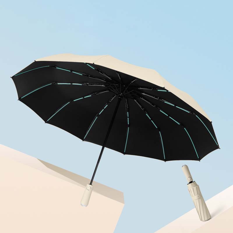 Auto Umbrella 24 Bone Folding Portable Windproof Sunscreen Parasol ...