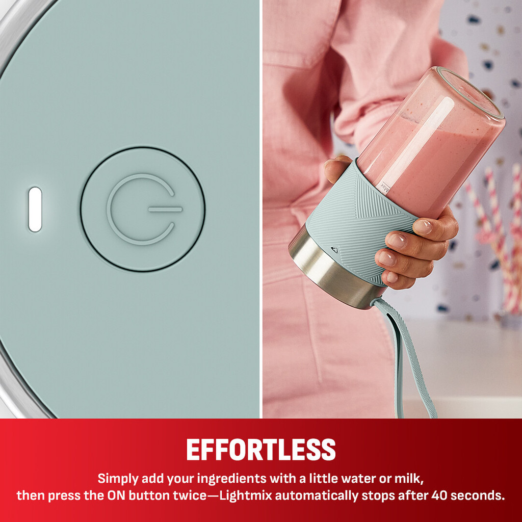 (NEW MODEL) Tefal Lightmix On The Go Portable Juicer Ice Crusher Fruit ...