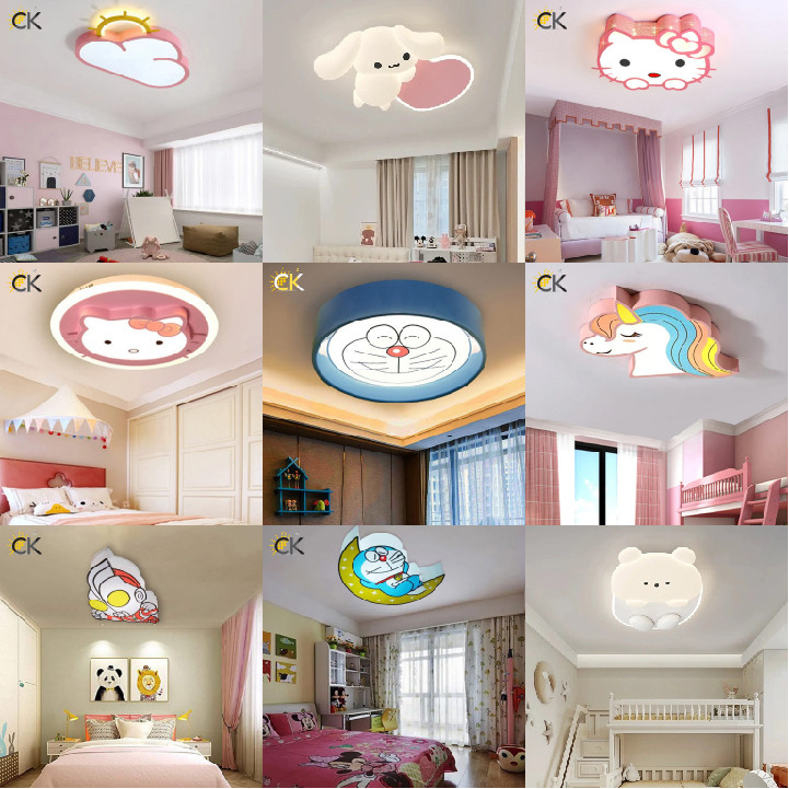 CARTOON CEILING LIGHT SILING LAMPU 3 COLOUR STEP 50CM | Shopee Malaysia