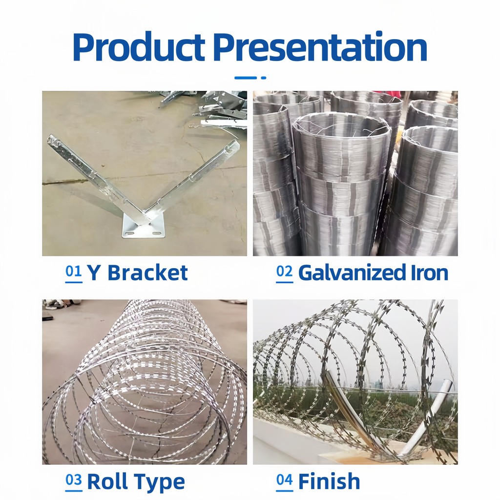Razor / Concertina Barbed Wire (Cross Type with clips) Fence Fencing ...