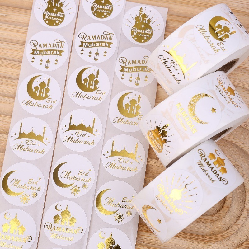 500Pcs Eid Seal Stickers - for Scrapbook, Stationery - DIY Festival ...