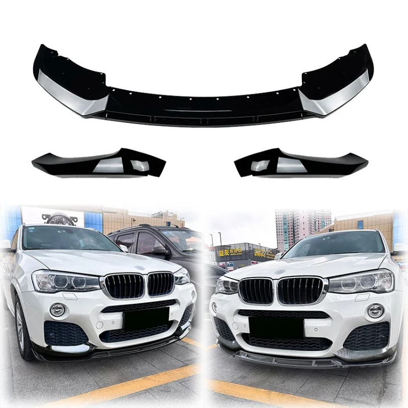 2014 To 2018 For Bmw X3 F25 X4 F26 LCI M Sport Car Front Bumper Spoiler ...