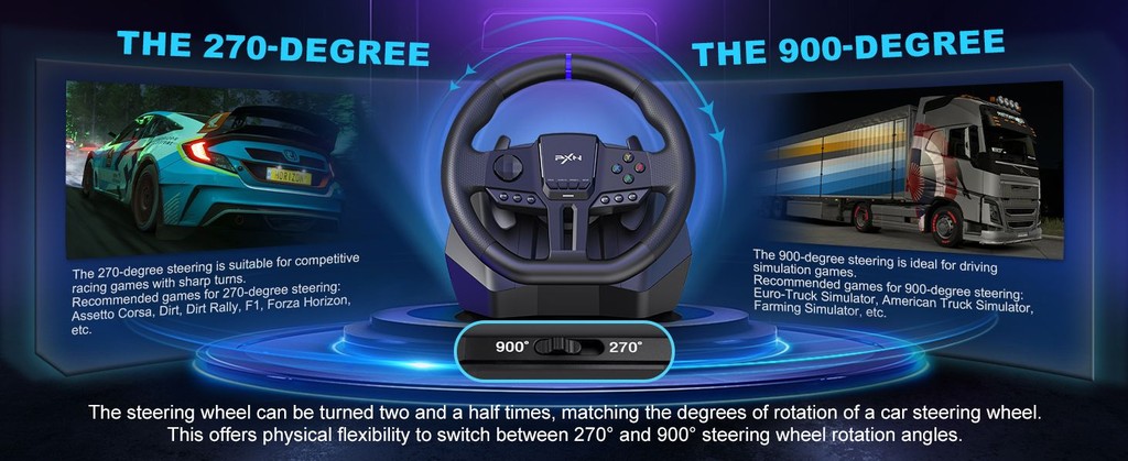 PXN V900 Gen 2 Racing Simulator Wheel Steering Controller Hall Sensors ...