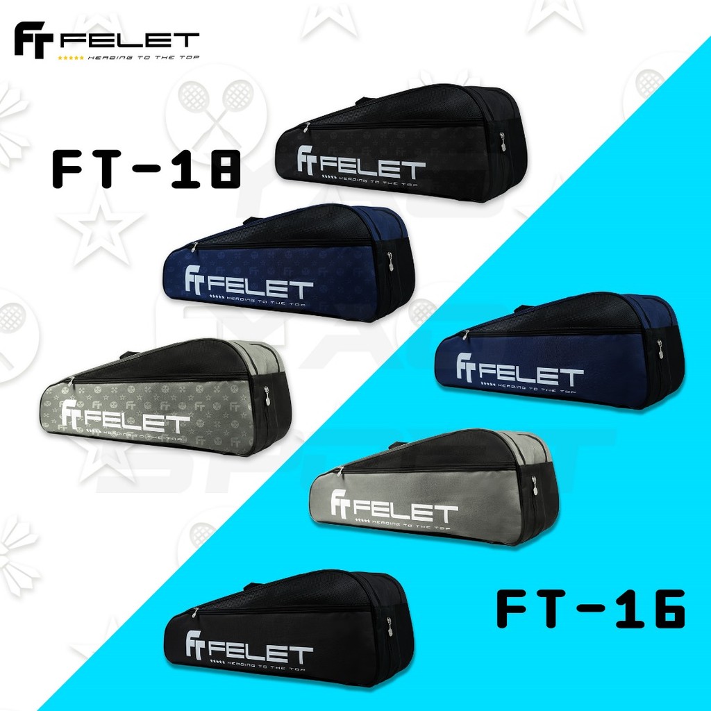FELET DOUBLE BAG FT-16 / FT-18 Badminton Bag 100% Original by FLEET ...