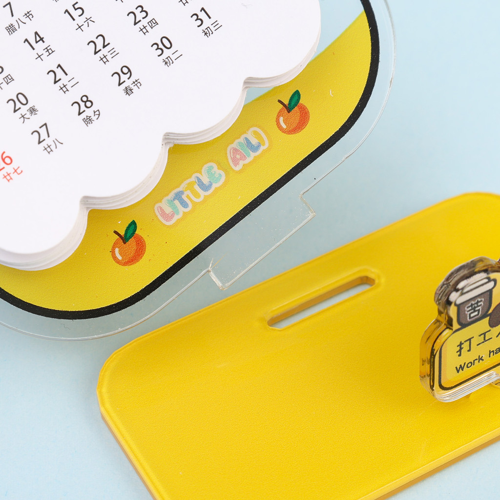 2025 Capybara Acrylic Yearly Calendar Clips - Mini Transparent Daily ...