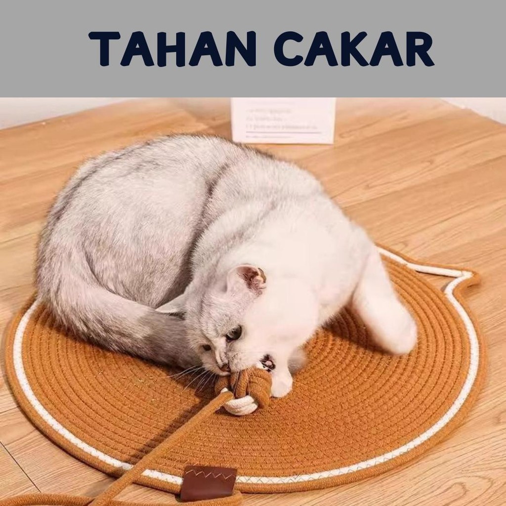 Cat Scratcher Basket Bed Papan Scratching Cakar Kucing Cat Bed Pet ...