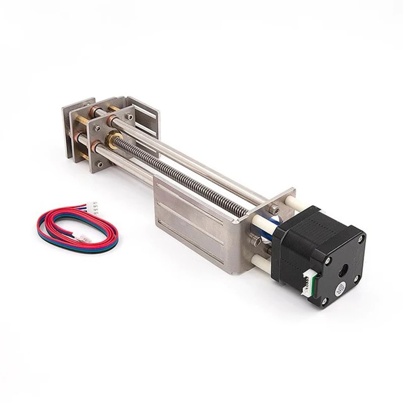 Precision CNC Z-axis sliding table linear guide stepper motor drive ...