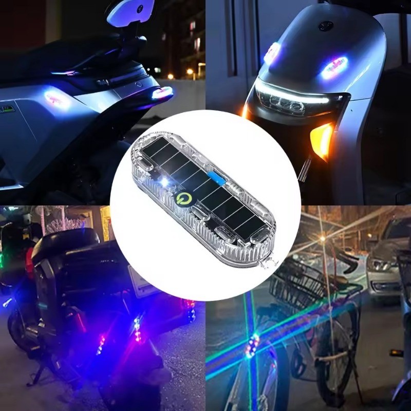 Solar Warning Light - Car Tail Flashing Light - Car Rear Collision ...