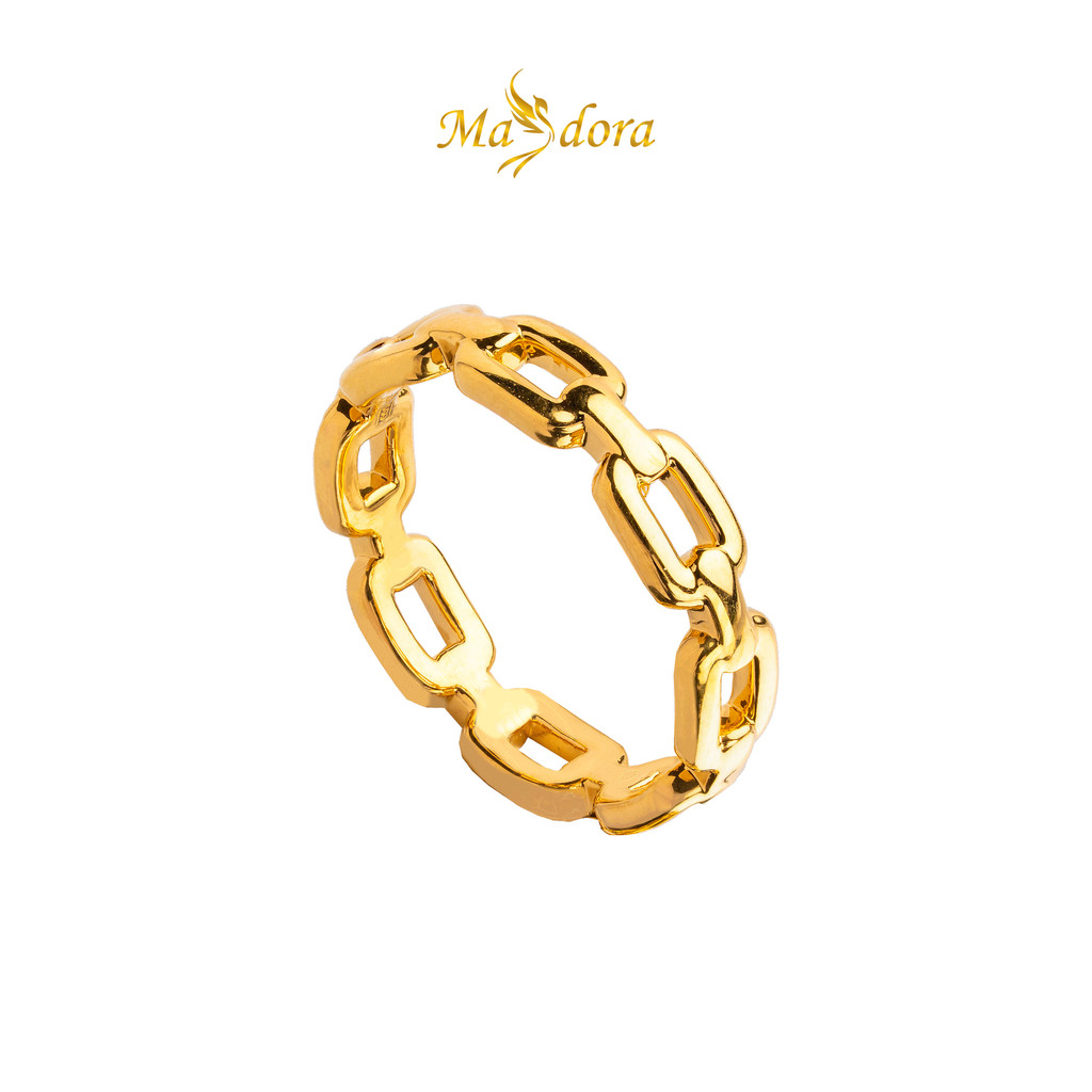 MASDORA 999 Gold Ring Rings Cincin Emas ~ Elegant Paperclip (EMAS 999 ...