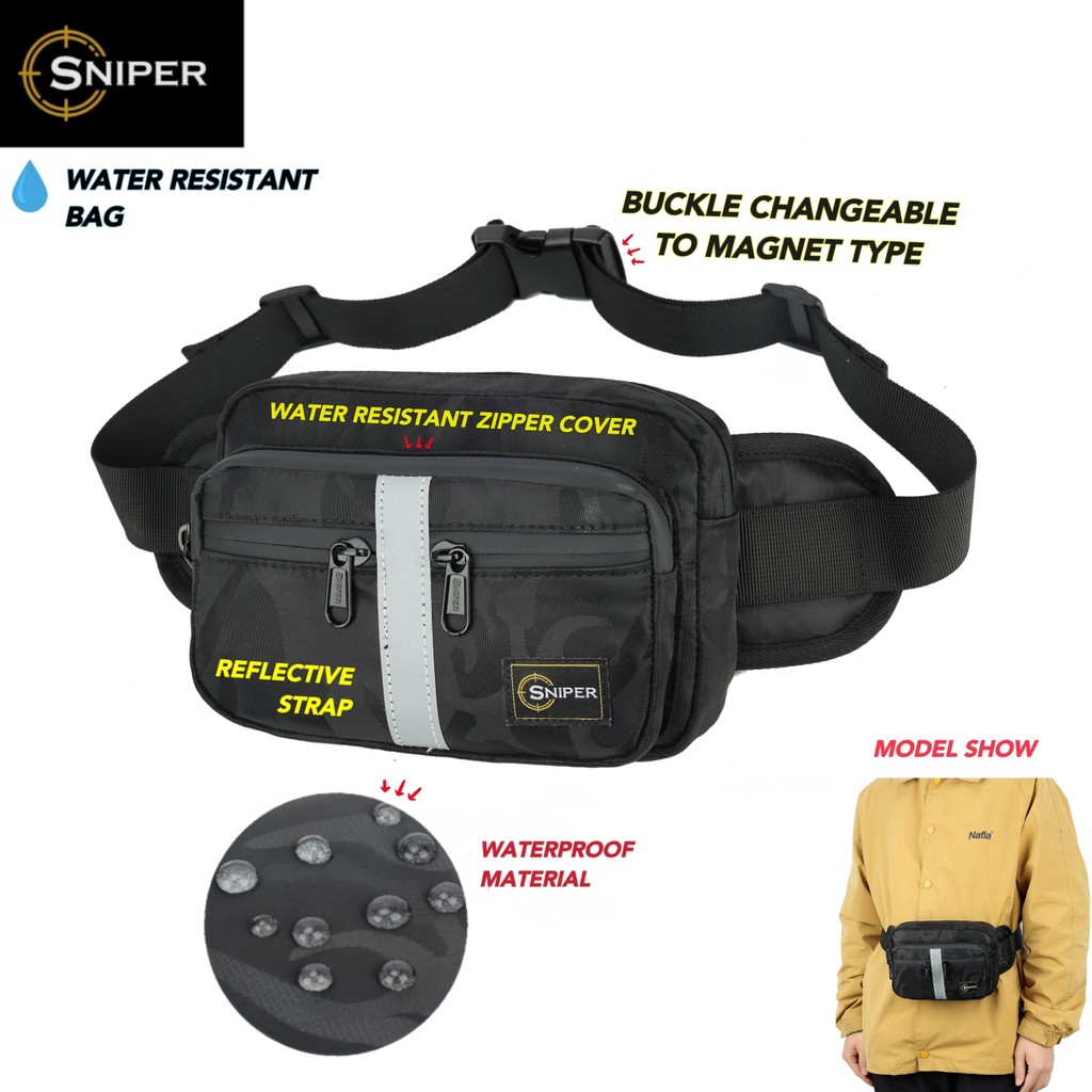 SP097) High Quality Water Resistant SNIPER Waist bag Chest Bag ...