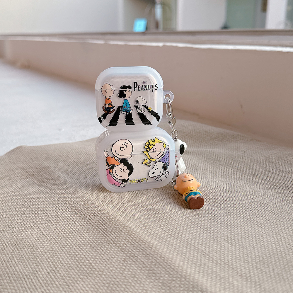 For Air Pods 4 Cartoon Cute Walking Snoopy Apple Airpods Pro 2 tpu ...