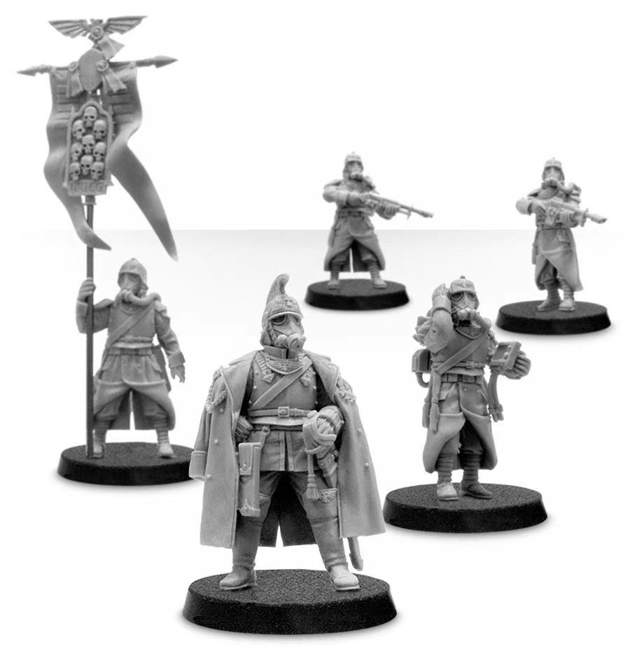 Resin Model [warhammer40k] Continuous Command Group Cleg Death Army ...