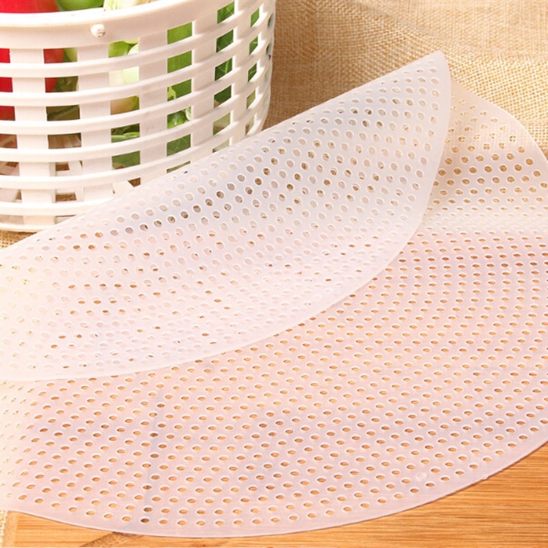 (HK)Non-Stick White Silicone Steamer Pad Dim Sum Paper Restaurant ...