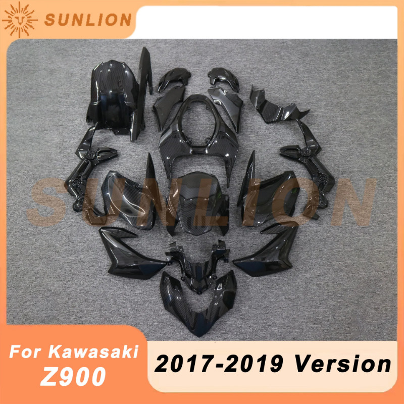 Motorcycle Full Body Fairing Kits For KAWASAKI Z900 2017 - 2019 Carbon ...