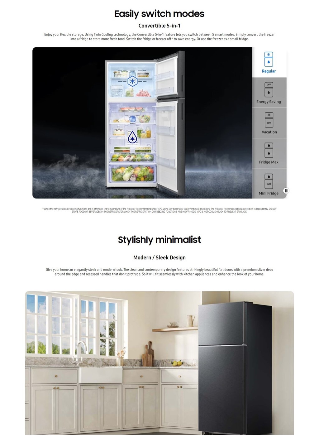 Samsung 530L 2 Door Inverter Refrigerator RT53DG7A64B1ME (Black) (Wifi ...