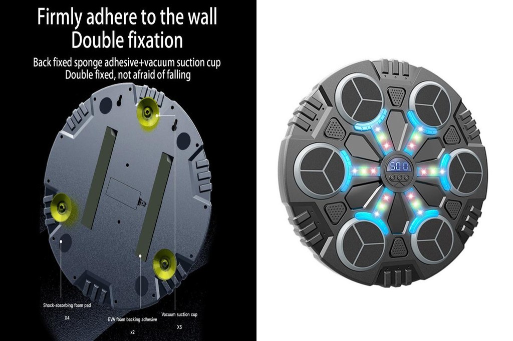 Wall-mounted Boxing Trainer Space-saving Boxing Gear Led Boxing ...