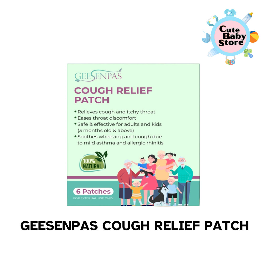 Geesenpas Cough Relief Patch (6 Patches) | Shopee Malaysia