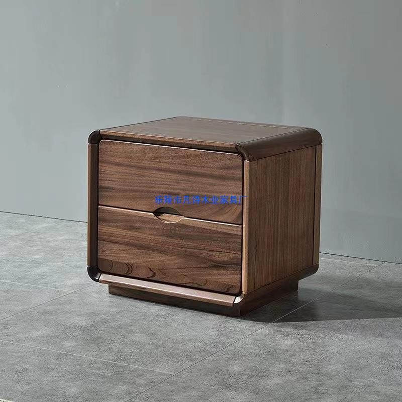 North American Black Walnut Bedside Table All Solid Wood Modern Simple ...