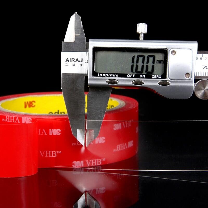 3M VHB 4910 Double Sided Tape high temperature transparent Clear Acrylic Foam Adhesive 1.0MM ...