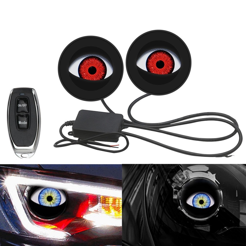 3 Inch Dynamic Devil Eyes Led Car headlight Devil Eyes eagle eye lights ...