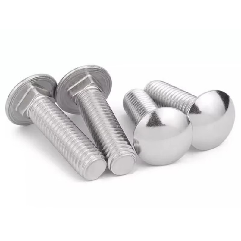 [HKH] M3 M4 M5 M6 M8 M10 304 Stainless Steel Carriage Screw Bolt Square ...