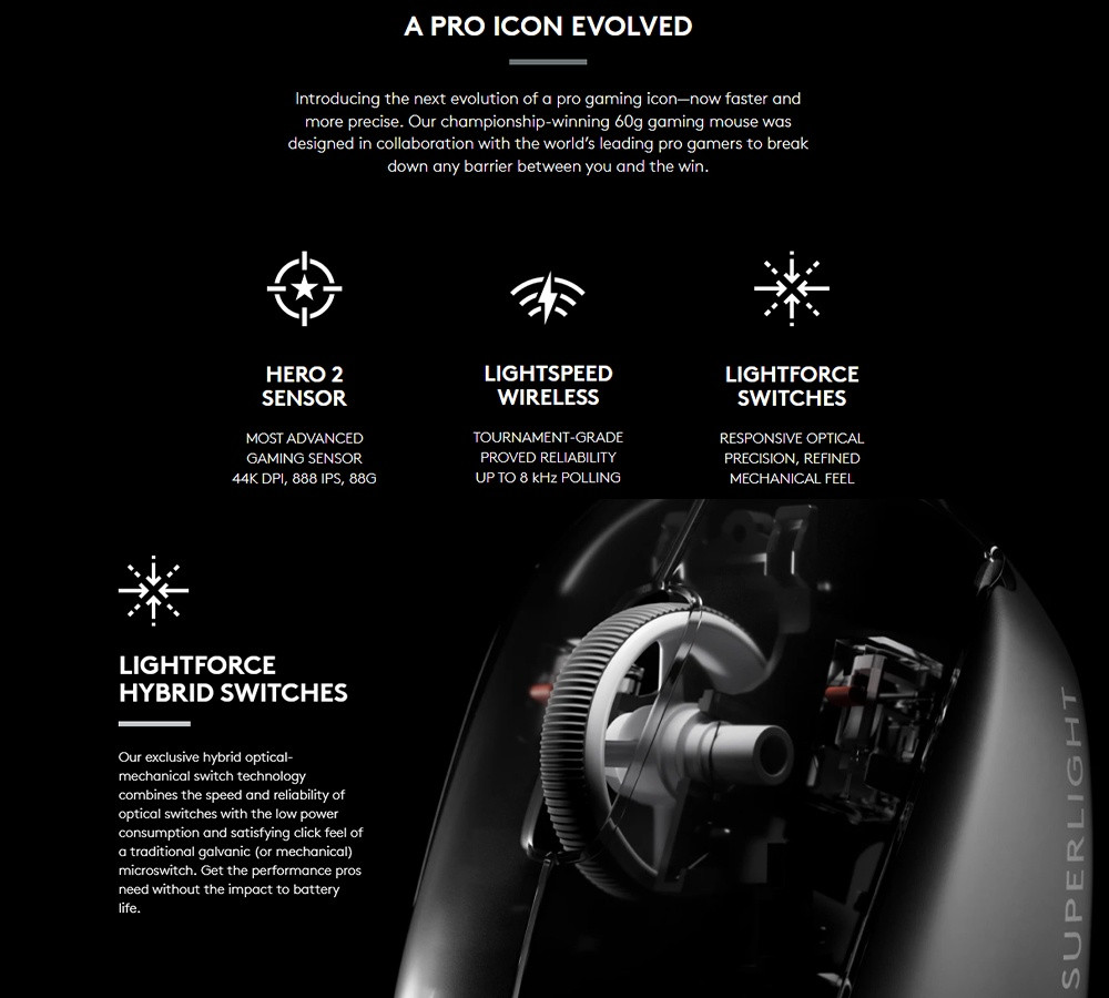 Logitech G Pro X Superlight | Superlight 2 | Superlight 2 DEX ...