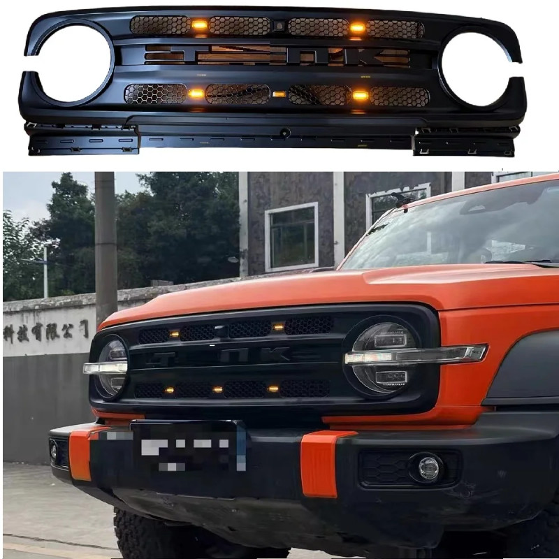 XTSIDI Auto Front Racing Grills For Tank 300 2020 2021 2022 2023 Led ...
