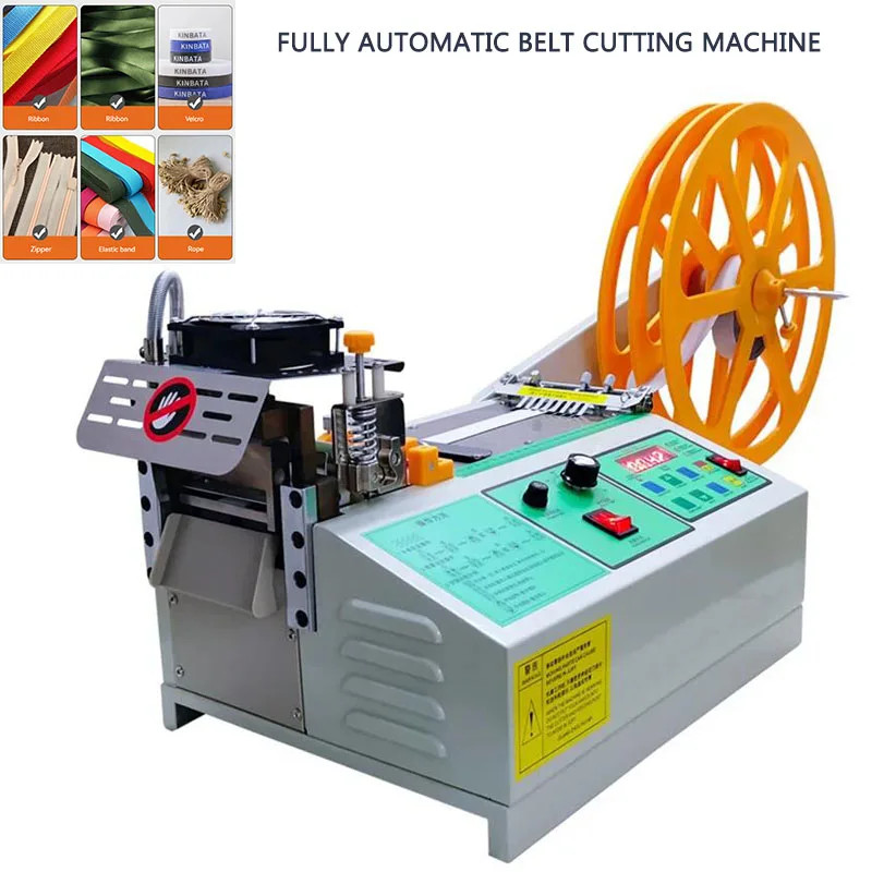 Automatic Cloth Tape Cutting Machine Max Width 9.5cm LCD Screen Tube ...