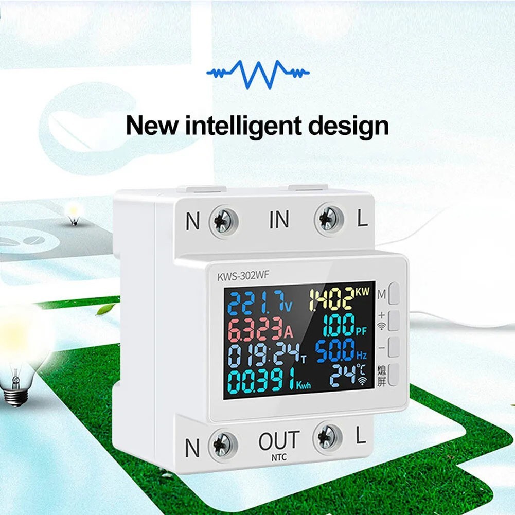 EVER| LCD Digital Energy Meter Electricity Usage Monitor AC170V~270V ...