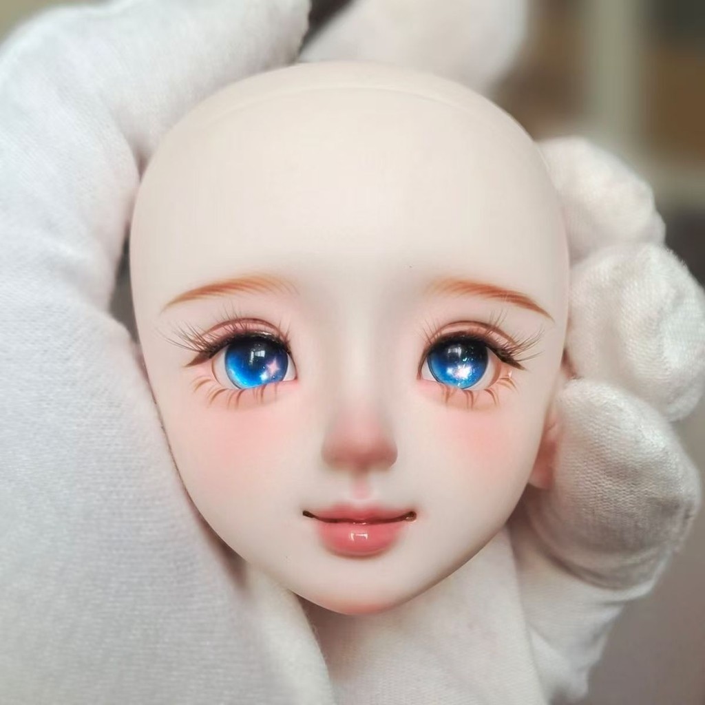 1/6 Female Doll's Head Part or body Makeup Head Smile Doll Accessories ...