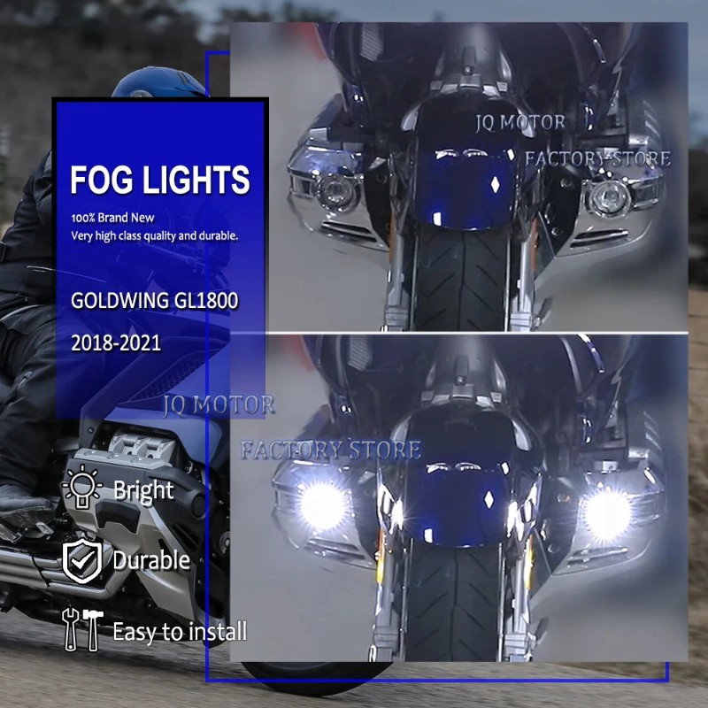 Gold Wing GL 1800 NEW Motorcycle Pair LED Fog Lights Foglights W ...