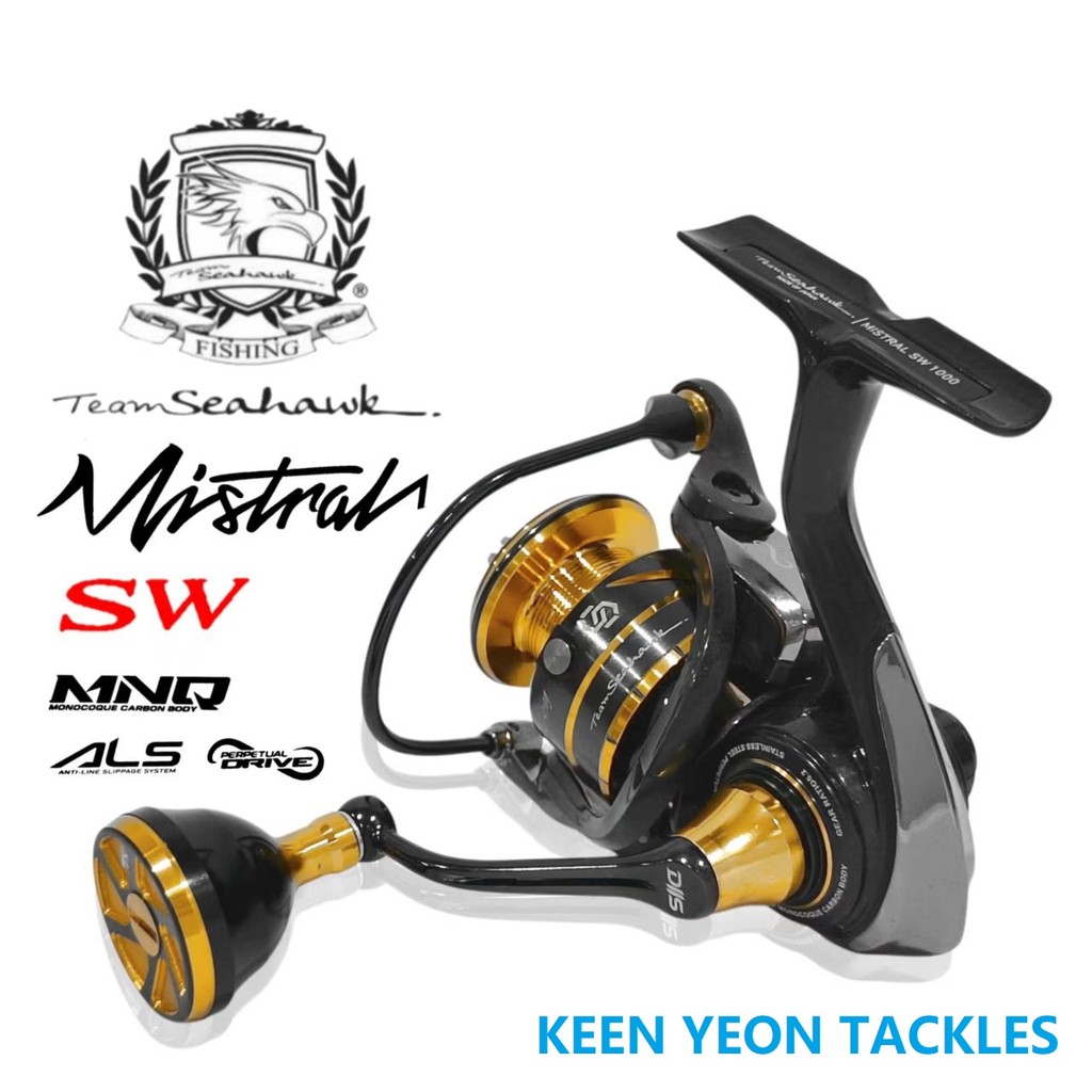 TEAM SEAHAWK MISTRAL SW 1000 SPINNING REEL ( Free cap ) | Shopee Malaysia