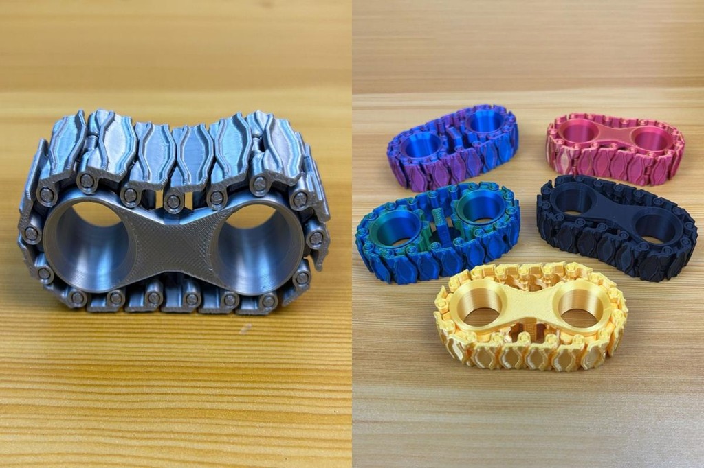 Kids Spinner Toy Tank Track Fidget Toy 3d Printed Tank Track Gyroscope ...