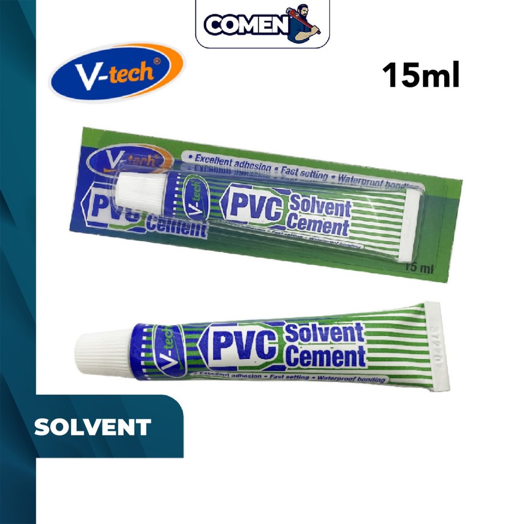 V-TECH VT300 PVC SOLVENT CEMENT 15ML PVC Pipe Glue Gum Water Piping PVC Pipe Adhesive Gam Paip ...