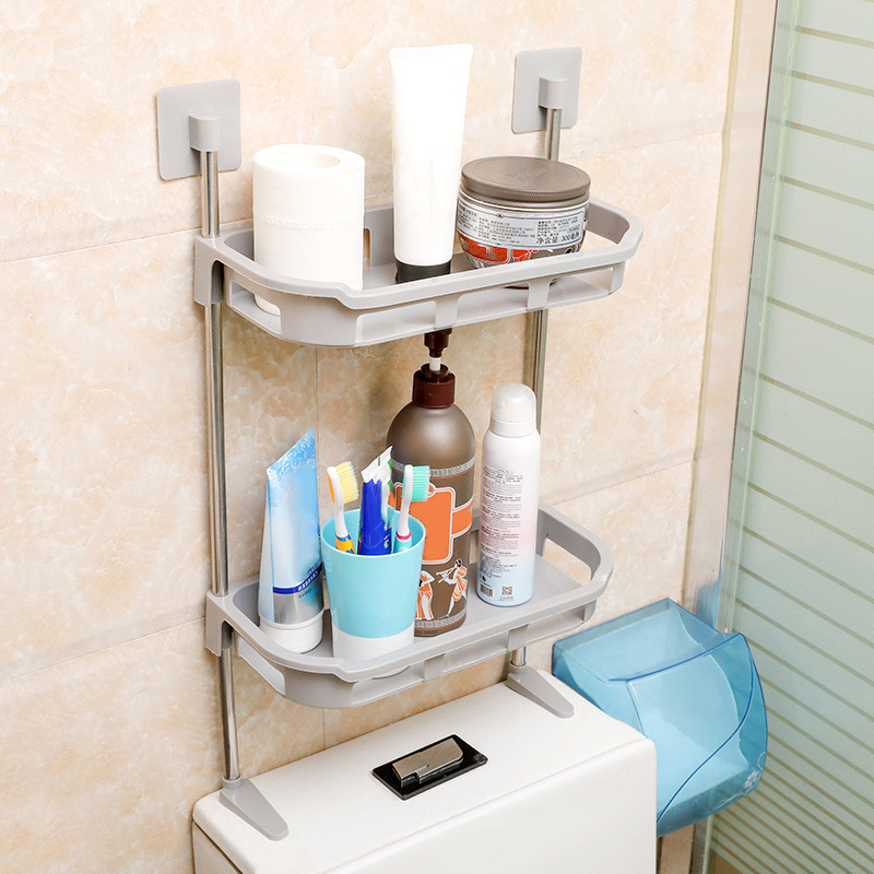 2/3 Layers Bathroom Shelf Toilet Storage Rack Shampoo Shower Soap ...
