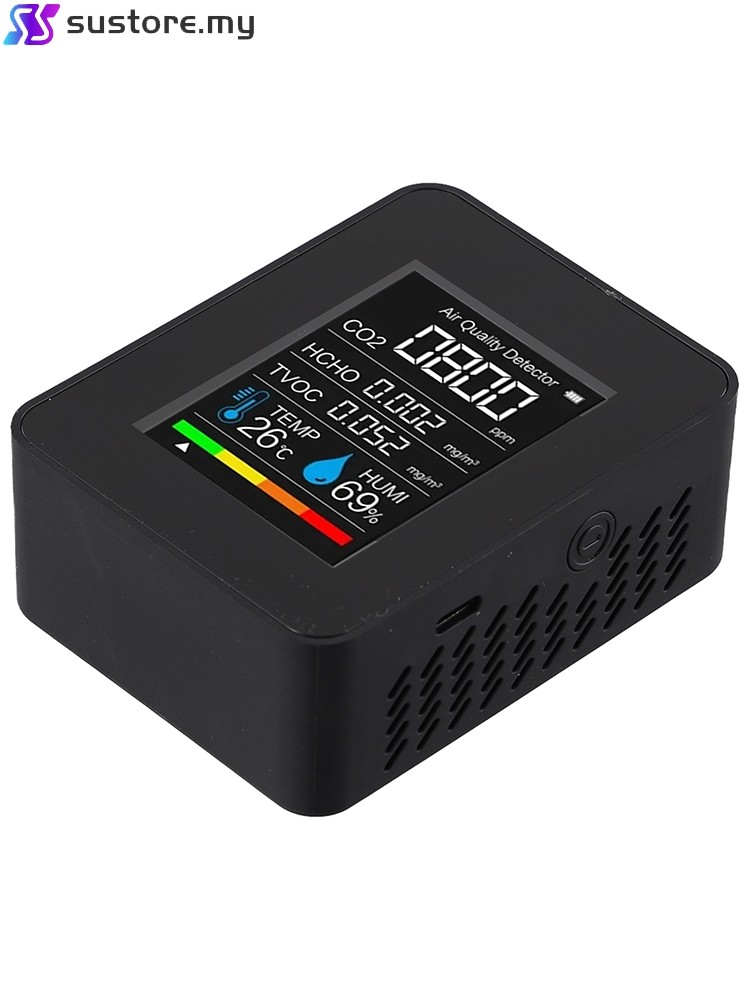 [Super] Air Quality Monitor 5in1 Indoor Carbon Dioxide Detector ...
