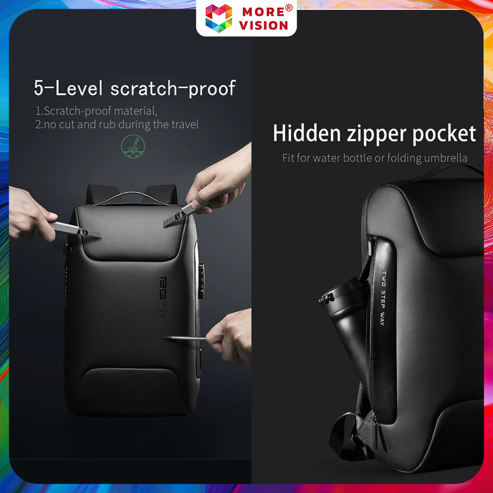 BANGE Rambo Plus Laptop Backpack Bag Anti-Theft Water-Resistant ...