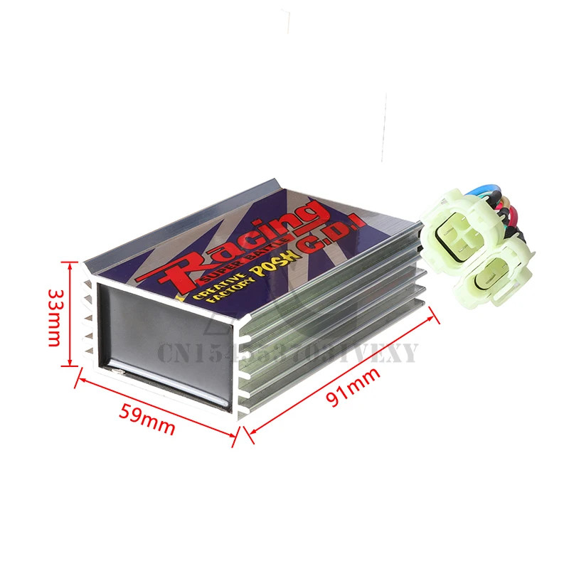 Motorcycle 6 Pin Racing CDI GY6 Round Pin Ignition Box for 50cc 90cc ...