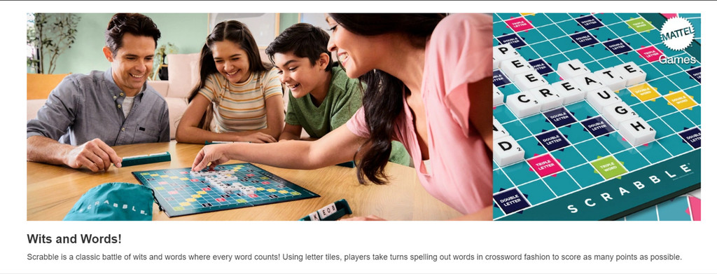 Scrabble English Edition: Classic Word Board Game for Fun, Learning ...