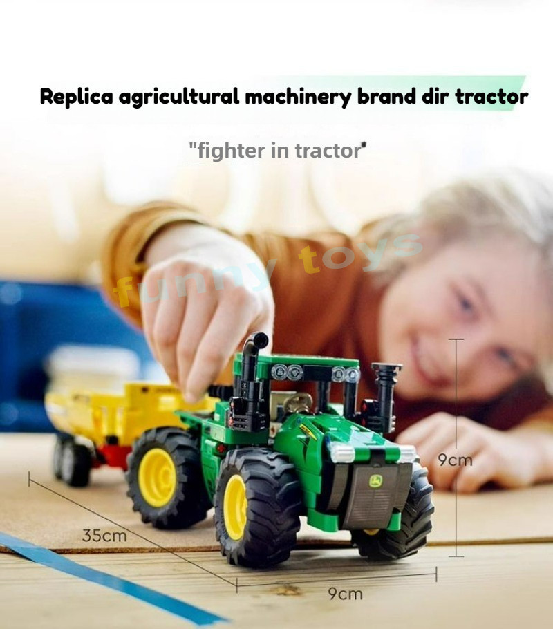 New 42136 Technic John Deere 9620R 4WD Tractor Toy 390PCS Building ...