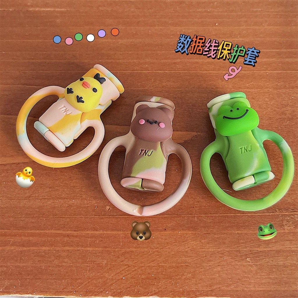 Cable Bite Multifunctional Casing for Charging Cables Protector Cute 3D ...