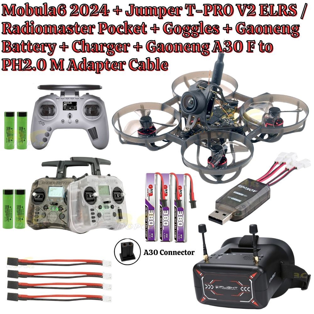 Happymodel Mobula6 2024 65mm 1S SuperX ELRS V3.0 5-IN-1 AIO Whoop ...