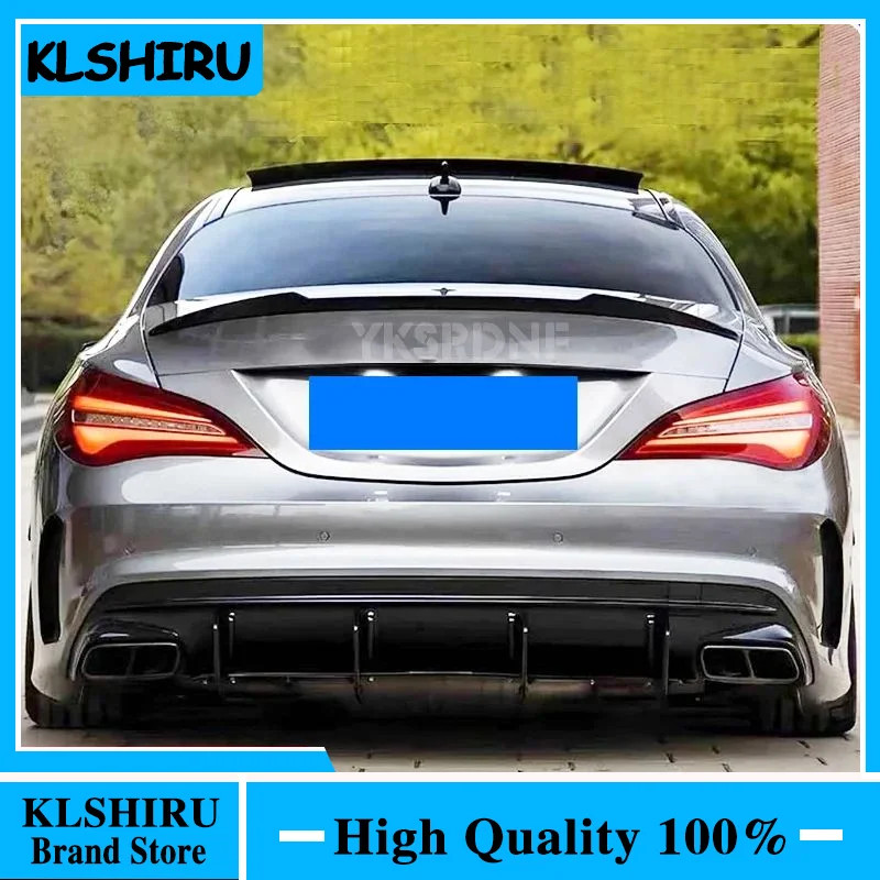 CLA Class Carbon Fiber Rear Spoiler Trunk Wings For Mercedes Benz CLA45 ...