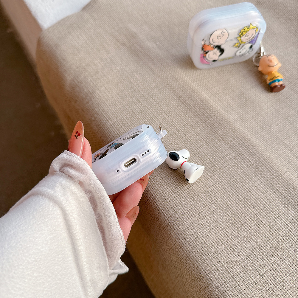 For Air Pods 4 Cartoon Cute Walking Snoopy Apple Airpods Pro 2 tpu ...