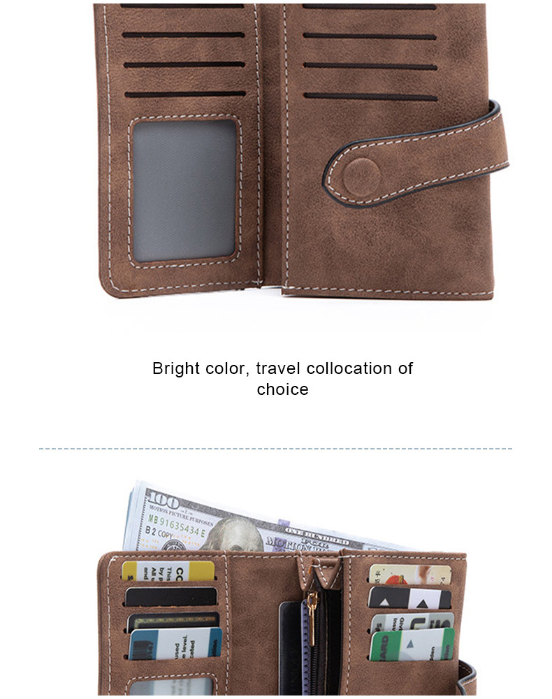 Women Short Wallet Vintage Woman Small Zipper Wallet with Coin Purse ...