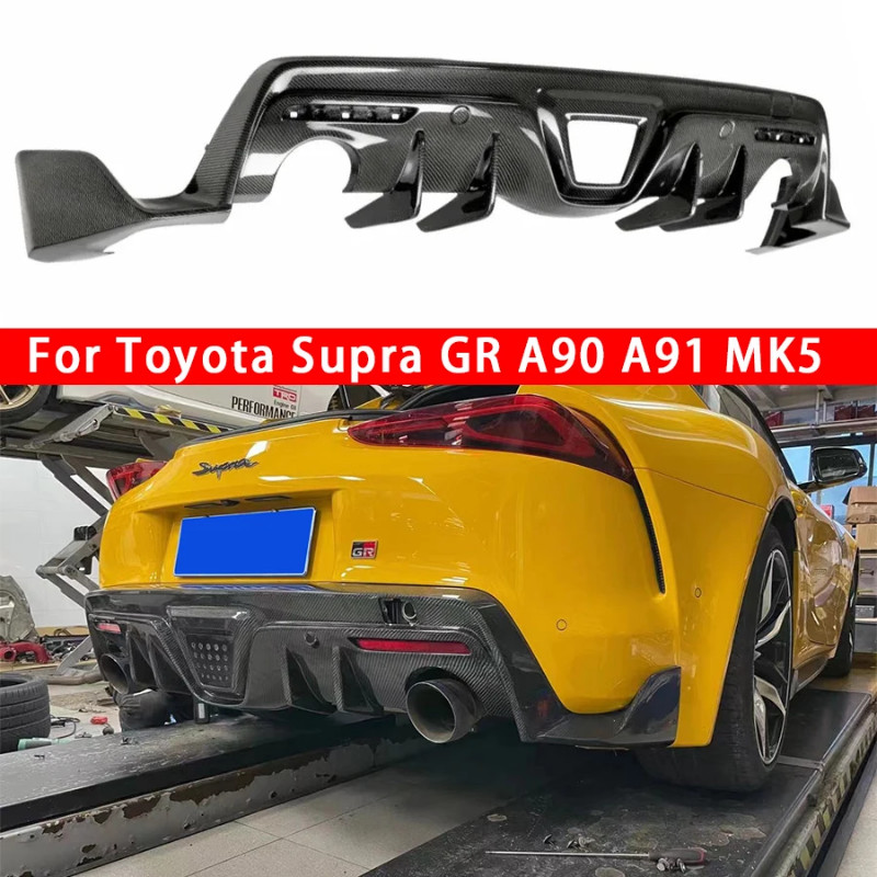 For Toyota Supra GR A90 A91 MK5 2019+ Carbon Fiber Back lip Car Rear ...