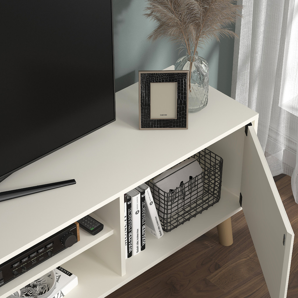 Synergy House Wide TV Cabinet Millers Muji With Rattan Effect (6ft ...