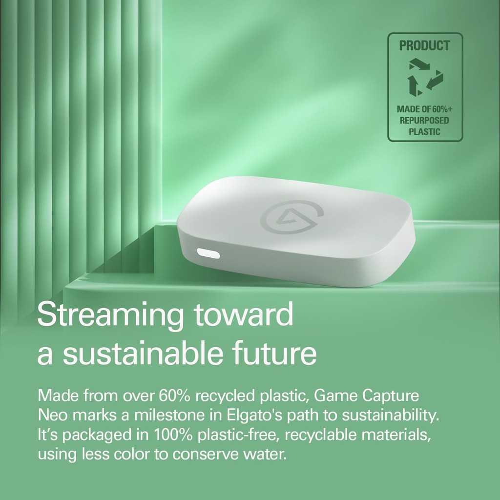Elgato Game Capture NEO WHITE External Video Capture Card 1080p 60FPS ...